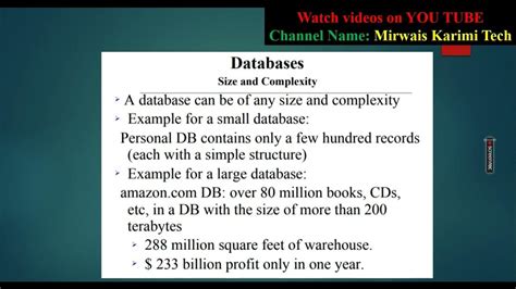 Lecture03 What Is Table Row Record Tuple And What Is Columndatabase Size And Complexity