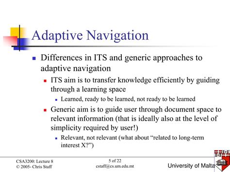 Ppt Csa3212 User Adaptive Systems Powerpoint Presentation Free