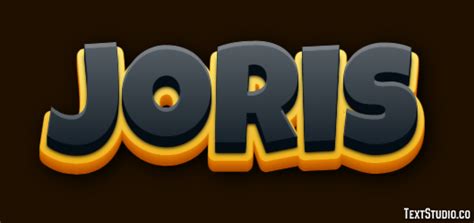 Joris Text Effect And Logo Design Name