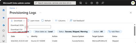 How To Analyze The Microsoft Entra Provisioning Logs Microsoft Entra Id Microsoft Learn