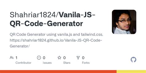 Github Shahriar1824vanila Js Qr Code Generator Qr Code Generator Using Vanilajs And