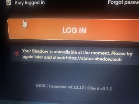 Is Shadow Down Once Again R Shadowpc