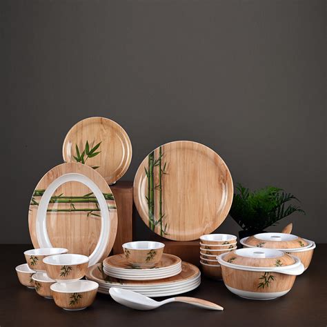 31 Pc Dinner Set Bamboo Delight