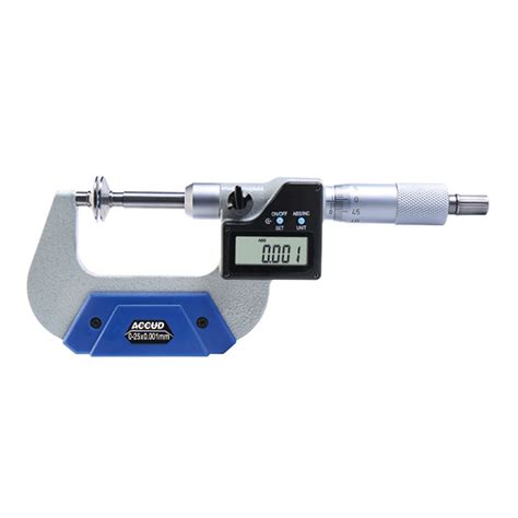 Digital Non Rotating Spindle Disk Micrometer Accud