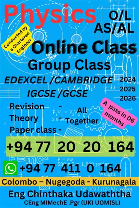 Physics Edexcel Gcse Cambridge Igcse Ol Al London O L London Exams Kurunegala