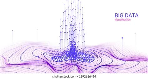Abstract Big Data Analysis Visualization Wave Stock Vector Royalty Free 1185759640 Shutterstock