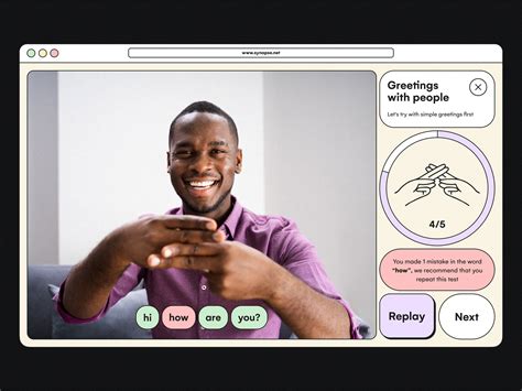 Concept For The Website Design Of Sign Language E Learning By Vladyslav