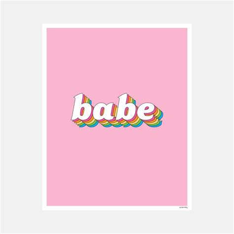 Sweet Pink Babe Print