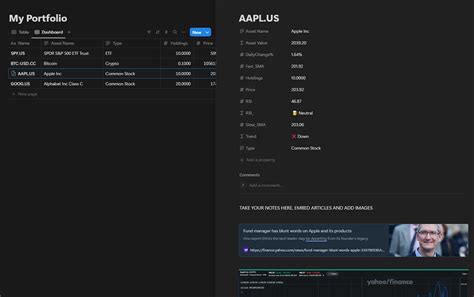 Ditch Excel Build A Live Updating Trading Dashboard In Notion With Python