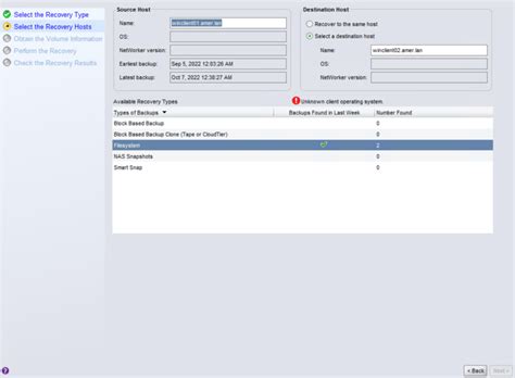 Networker Redirected Recover Initiated From Nmc Failed While Source Client Is Offline Dell