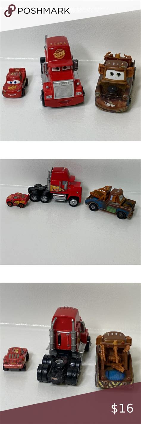 Disney Pixar Cars Lighting Mcqueen Tow Mater Rust Eze Mack N9709 Metal Diecast