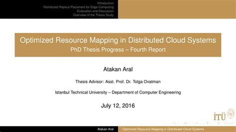 Modeling And Optimization Of Resource Allocation In Cloud Phd Thesis Progress 4 Ppt