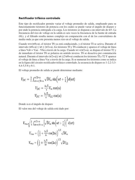 Rectificador Trifásico Controlado Pdf