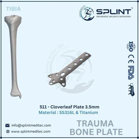 Clover Leaf Plate 3 5mm Titanium At ₹ 8750 In Rajkot Id 2853604230797