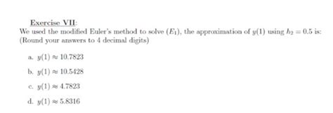 Solved Exercise Viii Using Exercises Vi And Vii The