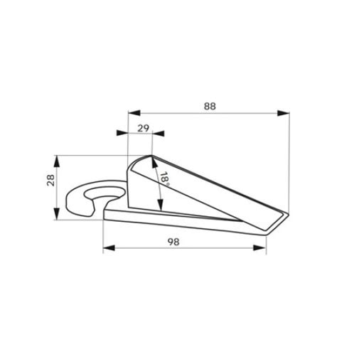 Opritor Usa Alb Cu Maner Emagro