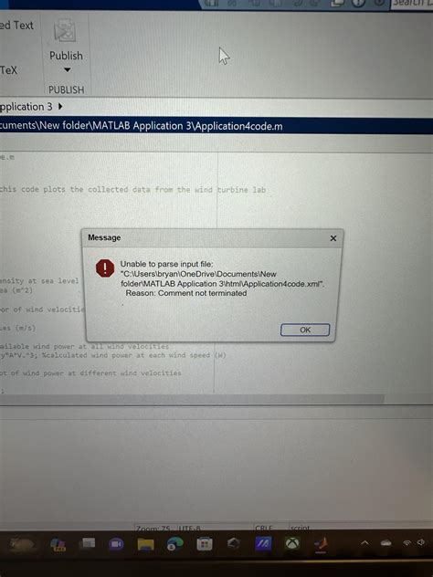Trouble Publishing To Pdf Rmatlab