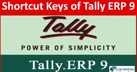 List Of Tally ERP 9 Shortcut Keys