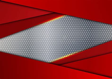 Red Geometric And Light Abstract Vector Background Stock Vector