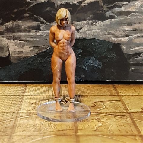 D Print Of Sub Series A Naked Bound Female Battle Sister Prisoner Slave By RavenousPuma