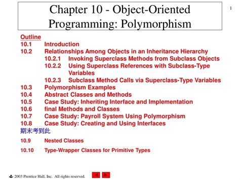 ppt chapter 10 object oriented programming polymorphism powerpoint