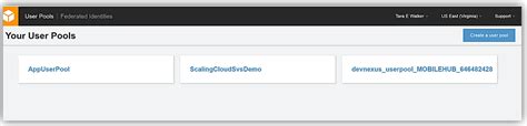 launch amazon cognito user pools general availability app