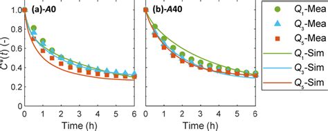 Comparison Of The Measured And Simulated Normalized Tracer