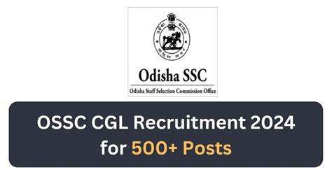 OSSC CGL Recruitment For Posts Govt Jobs In Odisha For Th Pass Odisha Govt Job In