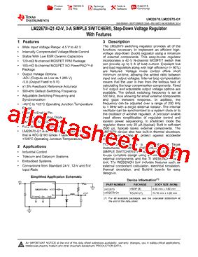 LM22670MR ADJ NOPB Datasheet PDF Texas Instruments