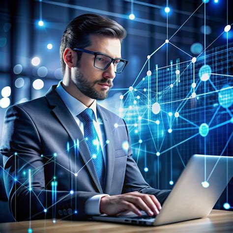 Big Data Analytics With Ai Technology Data Analyst Analyzing And