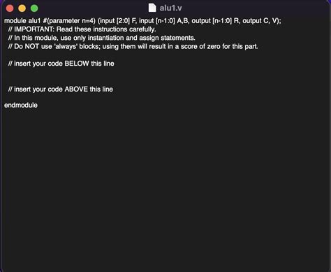 The Figure Below Shows An Alu And Its Implementation