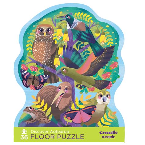 Crocodile Creek 36pc Floor Puzzle Discover Aotearoa