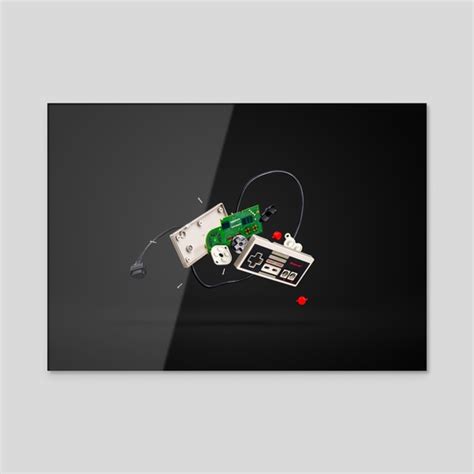 Exploded View Nintendo Nes Controller An Art Acrylic By Travis