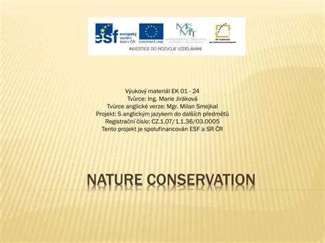 PPT Nature Conservation Protecting Endangered Species And Habitats PowerPoint Presentation