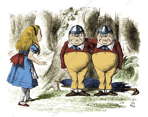 Alice With Tweedledum And Tweedledee Stock Image C0527794
