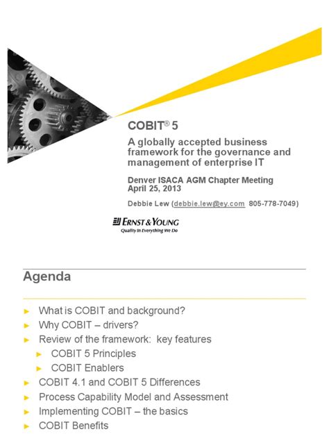 Cobit5 Overview Pdf Governance Business