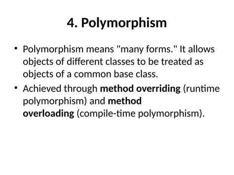 An Overview Of Object Oriented Programming In C Ppt