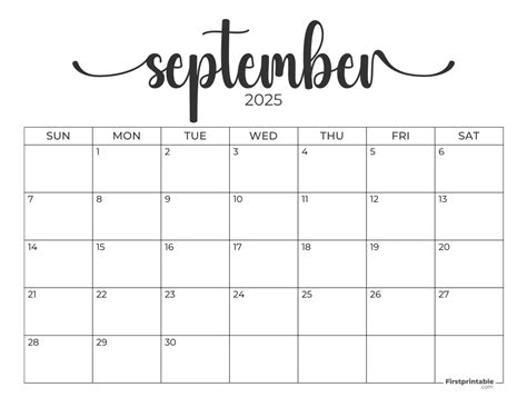 September 2026 Calendars Free Printable And Fillable September