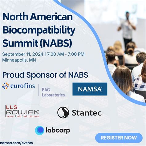 Namsa On Linkedin Nabs2024 Biocompatibility Medicaldevices