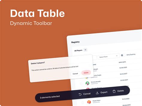 Weasy Goal ⚽️ Crm Data Table Dynamic Toolbar By Elia Gamberoni On Dribbble