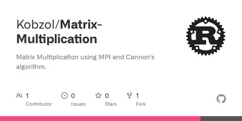 Github Kobzolmatrix Multiplication Matrix Multiplication Using Mpi And Cannons Algorithm