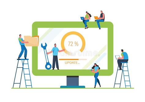 system updates with people updating operation in computing and