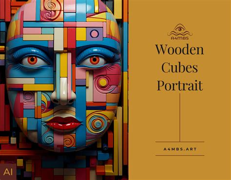 Wooden Cubes Portrait Behance