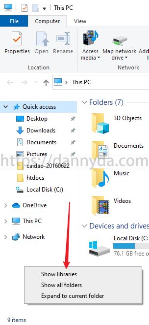 How To Fix Windows Library Missing Missing Library Icon In This PC How To Hide Library