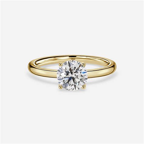 Amari Yellow Gold Solitaire Engagement Ring