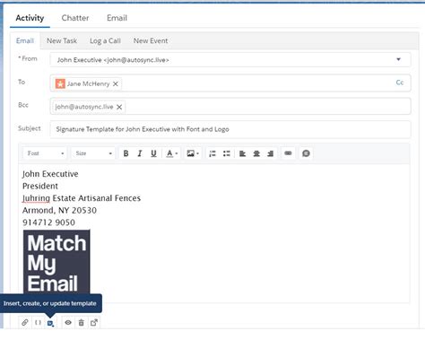 Adding Email Signatures In Salesforce Match My Email