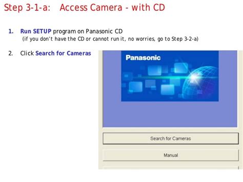 easy ip setup panasonic software