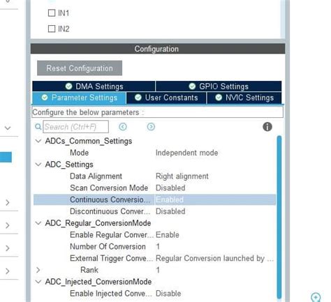 adc reading with stm32