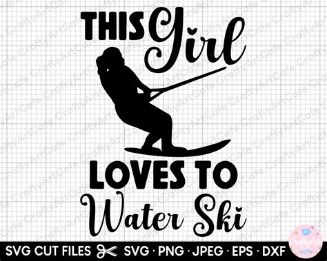 Water Ski Svg Png Etsy