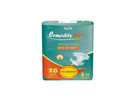 Pañal Comodity Plus Adulto Xg X 8 Uds Importadora Biocare Ltda